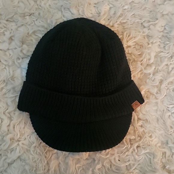 adidas | Accessories | Black Adidas Stocking Cap With Brim | Poshmark